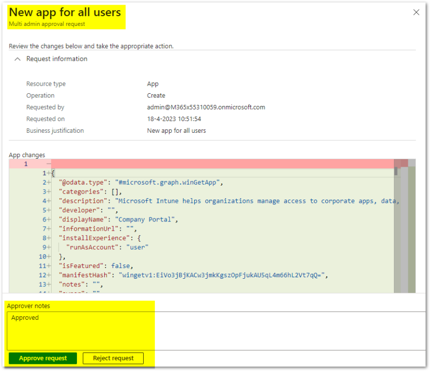 Get started with Intune Multiple Administrative Approval | Mike van den ...